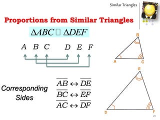 Math 9 similar triangles intro | PPTX