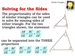 Math 9 similar triangles intro | PPTX
