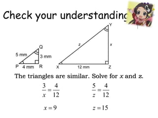 Math 9 similar triangles intro | PPTX