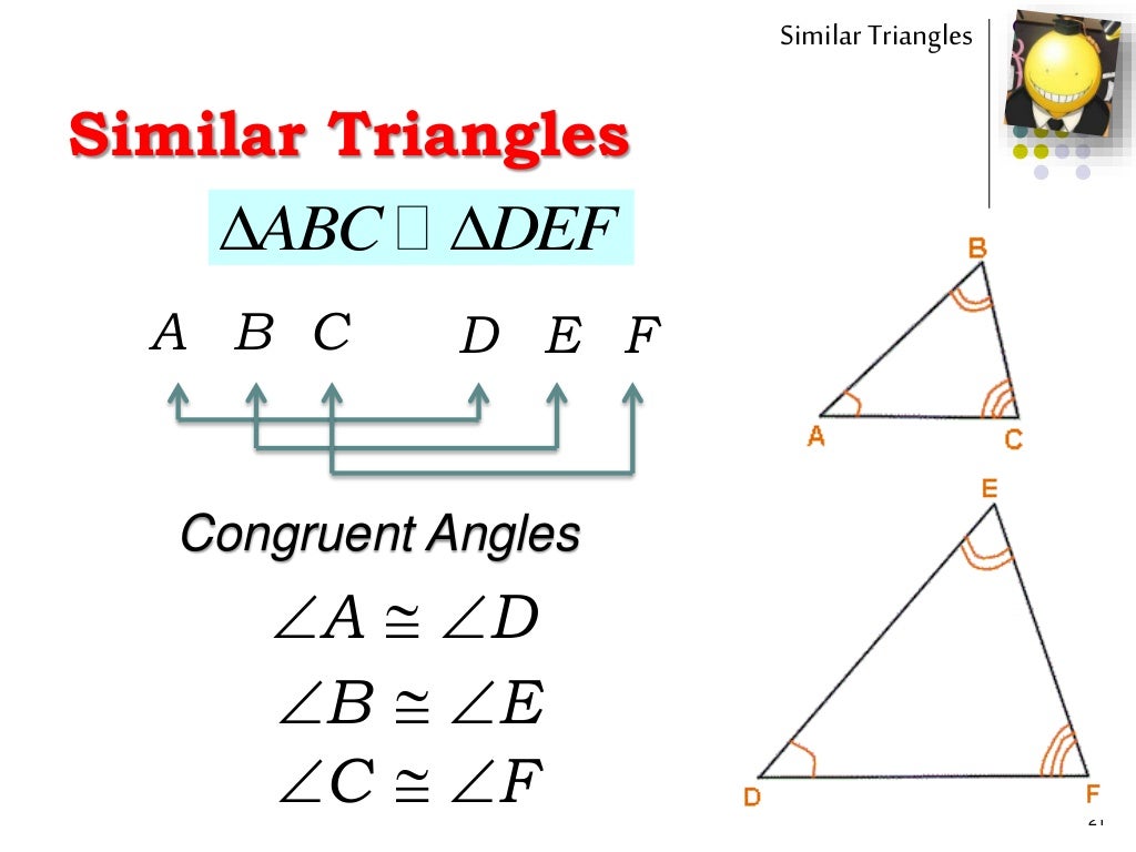 Math 9 similar triangles intro