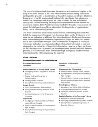 Grade 9 Mathematics (10F) - Education and Advanced ... | PDF