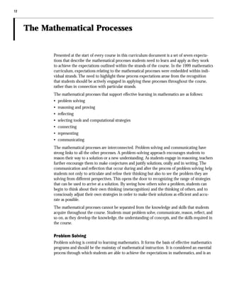 Grade 9 Mathematics (10F) - Education and Advanced ... | PDF