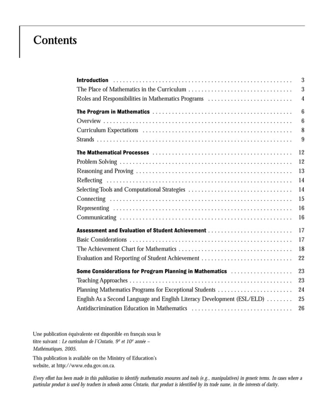 Grade 9 Mathematics (10F) - Education and Advanced ... | PDF