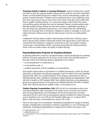 Grade 9 Mathematics (10F) - Education and Advanced ... | PDF