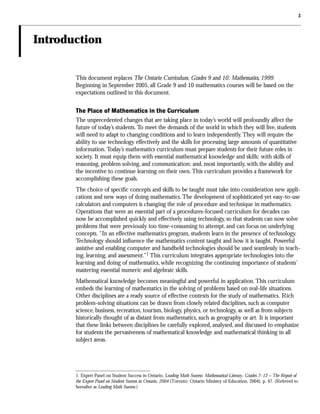 Grade 9 Mathematics (10F) - Education and Advanced ... | PDF