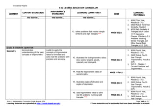 Math 9 Curriculum Guide rev.2016