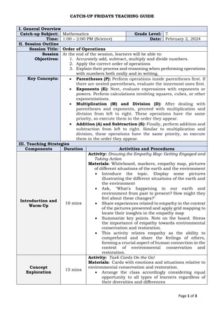 math 9 dll for catch up friday c d c;dbs;vndvnsdv dk'/s'nvkj ...
