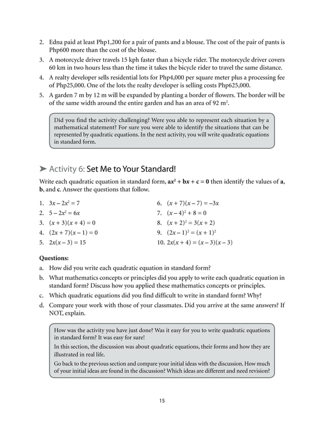 Math 9 (module 1) | PDF