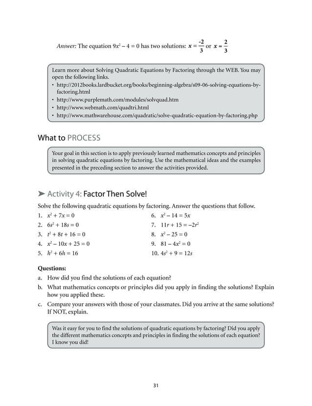 Math 9 (module 1) | PDF