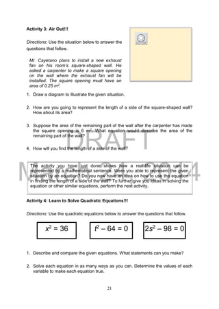 Math 9 (module 1 & 2) | PDF