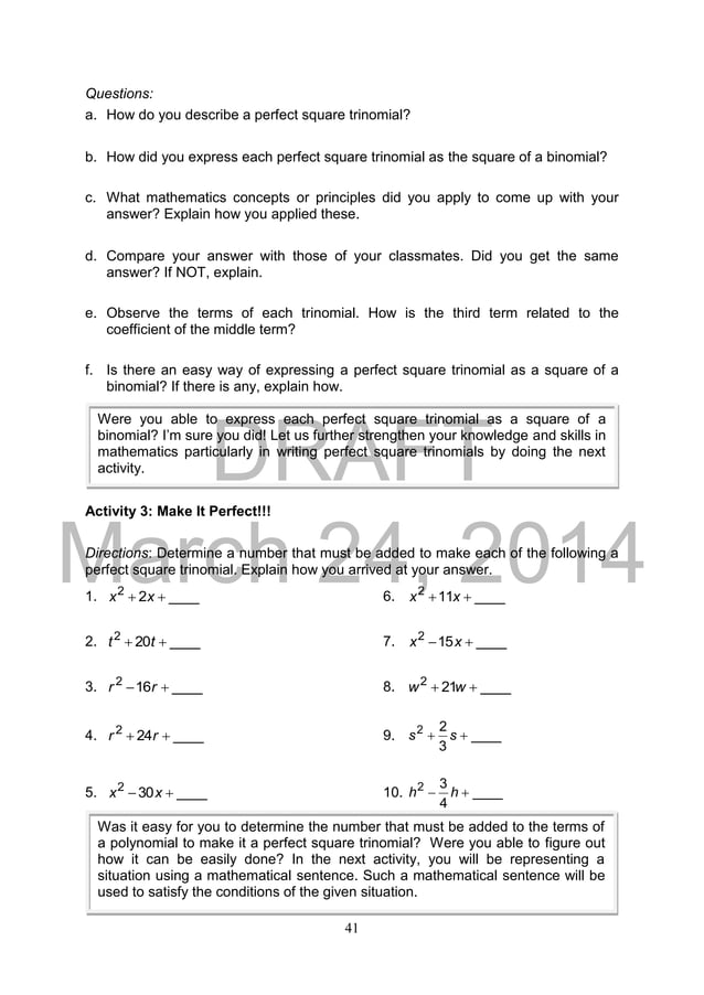 Math 9 (module 1 & 2) | PDF