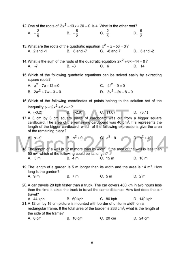 Math 9 (module 1 & 2) | PDF