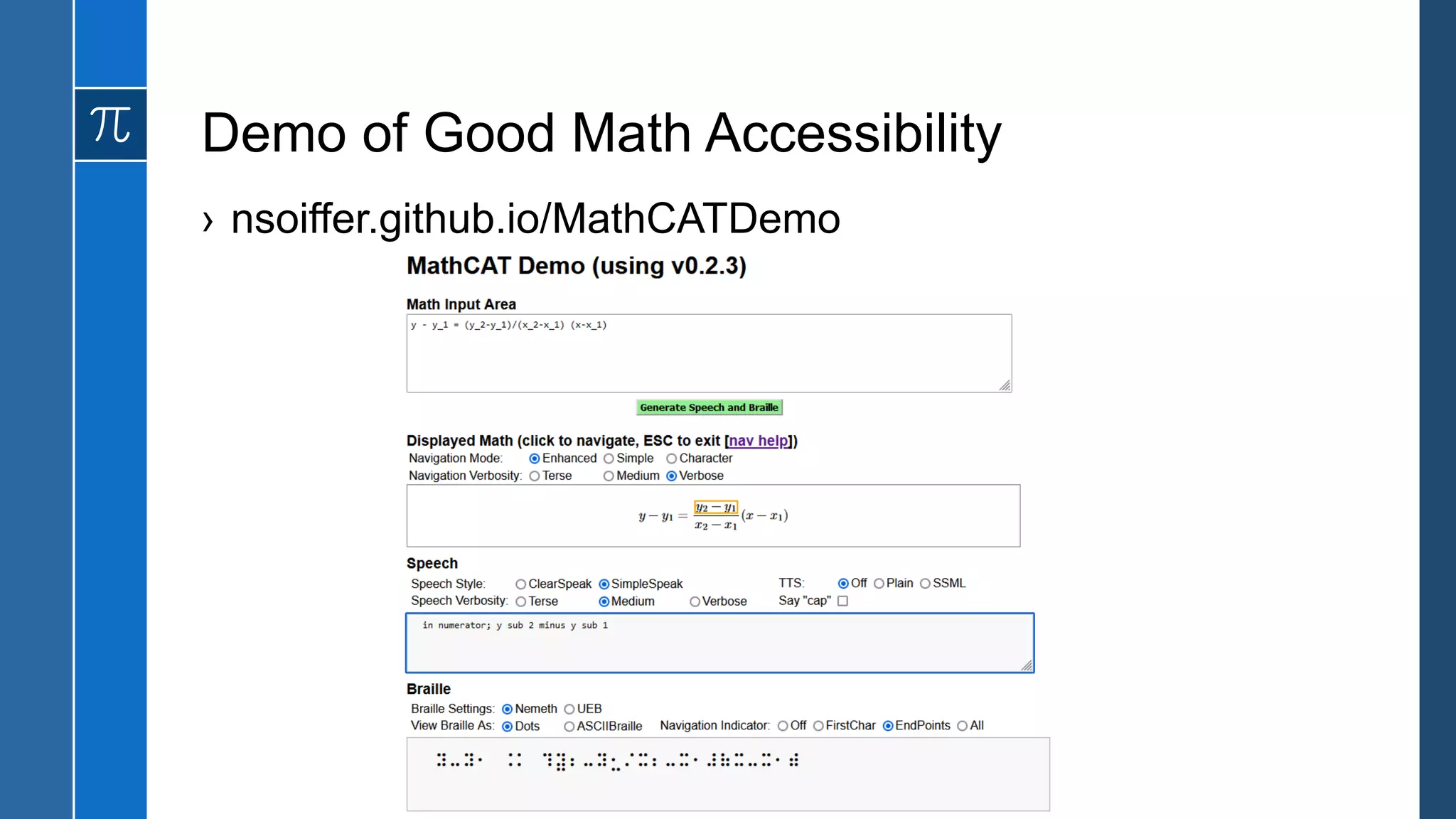 Soiffer "Case Study: Making Math Accessible" | PPTX | Internet | Computing