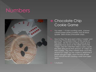 Math activities for pre school | PPTX