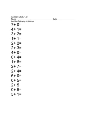 Addition Math Problem That Equals 1 2