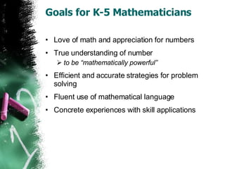 Mathadoption K5 Summary | PPT | Educational Assessment | Education