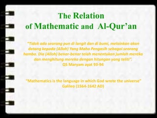 Matematika Khazanah Islam (Matematika Al-Qur'an) | PPTX