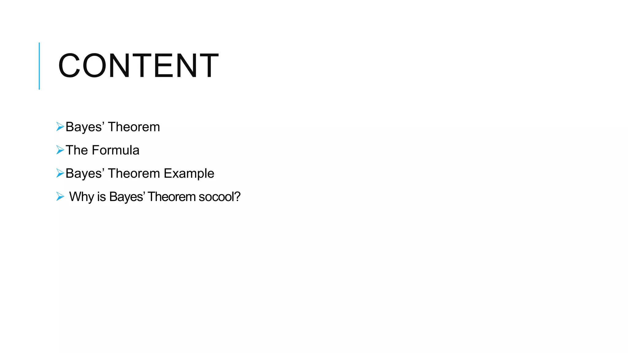 Mathematica Analysis- Bayes theorem | PPT