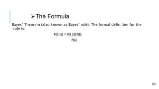 Mathematica Analysis- Bayes theorem | PPT