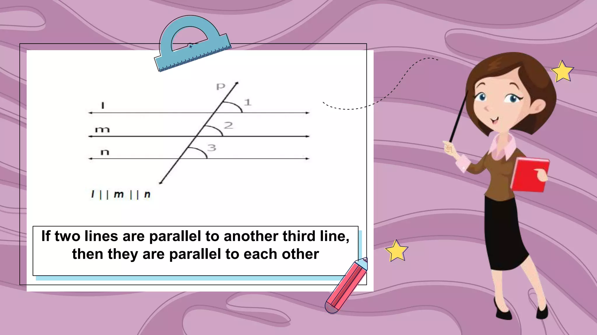 Parallel lines cut by a transversal | PPTX | Physics | Science
