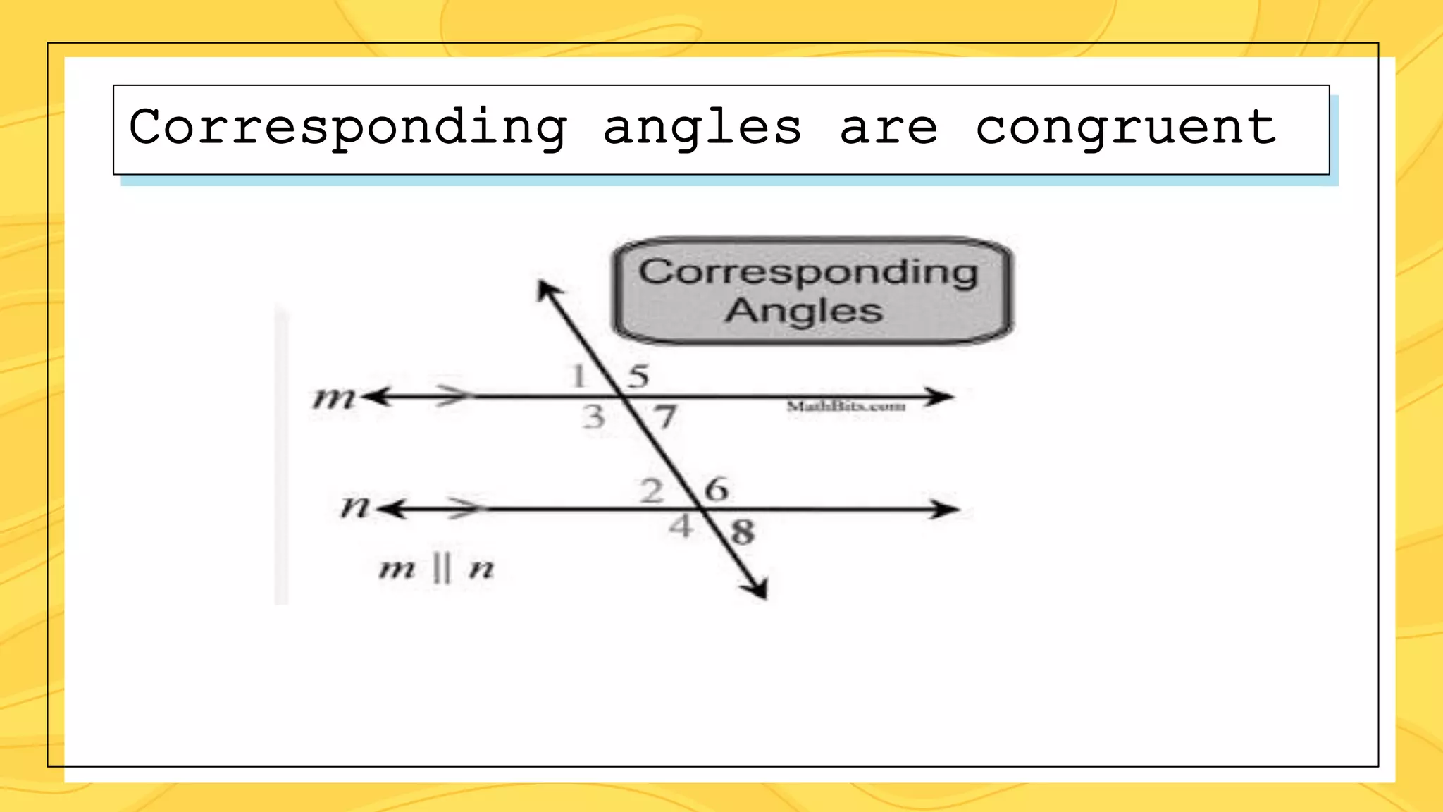 Parallel lines cut by a transversal | PPTX