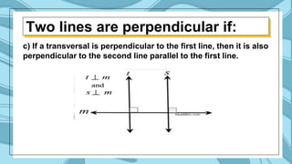 Parallel lines cut by a transversal | PPTX