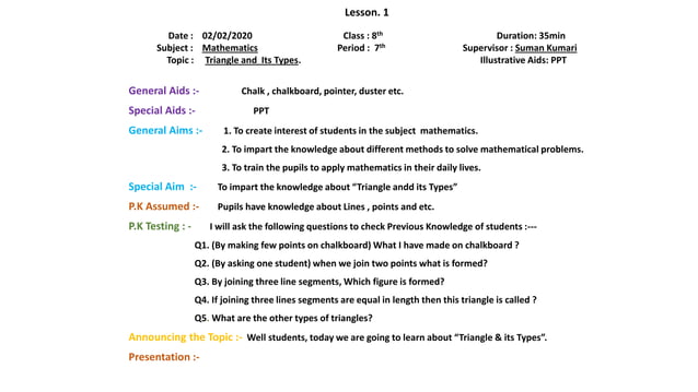Math and eco ict lessons | PPT