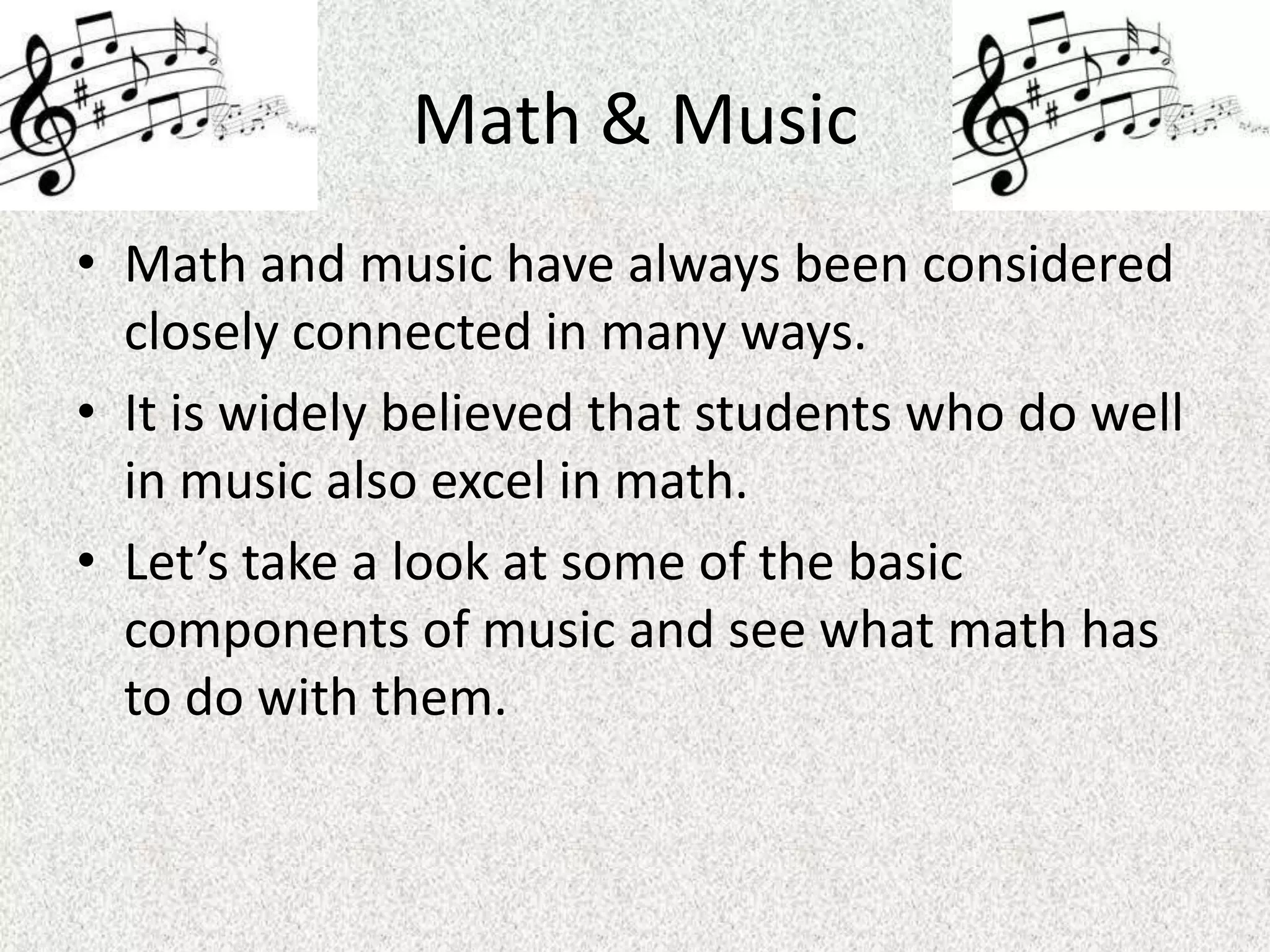 Math and Music | PPTX