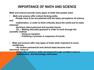 Math and Science | PPT