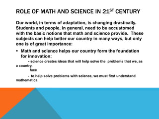 Math and science | PPTX