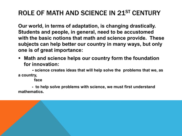 Math and science | PPT