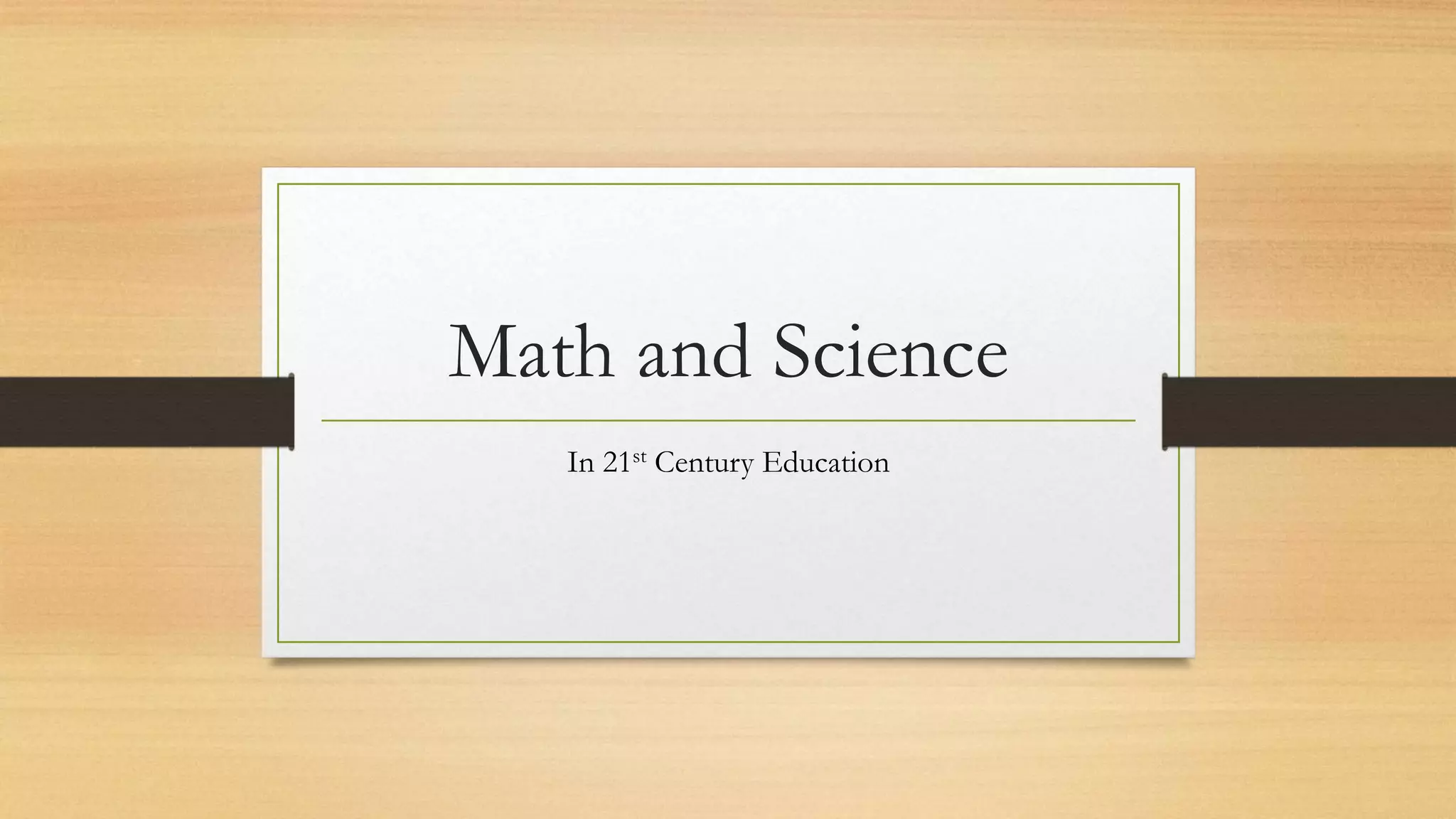 Math and science | PPT