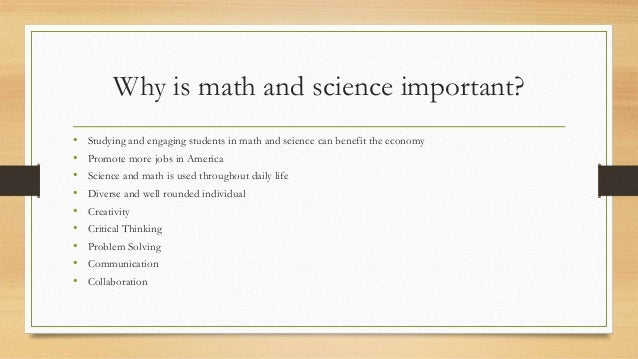 Math and science