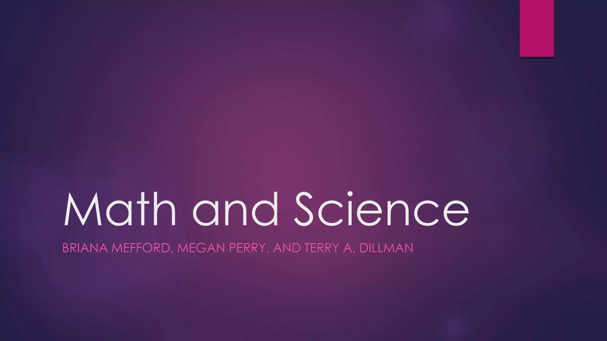 Math and science 21st century project | PPT