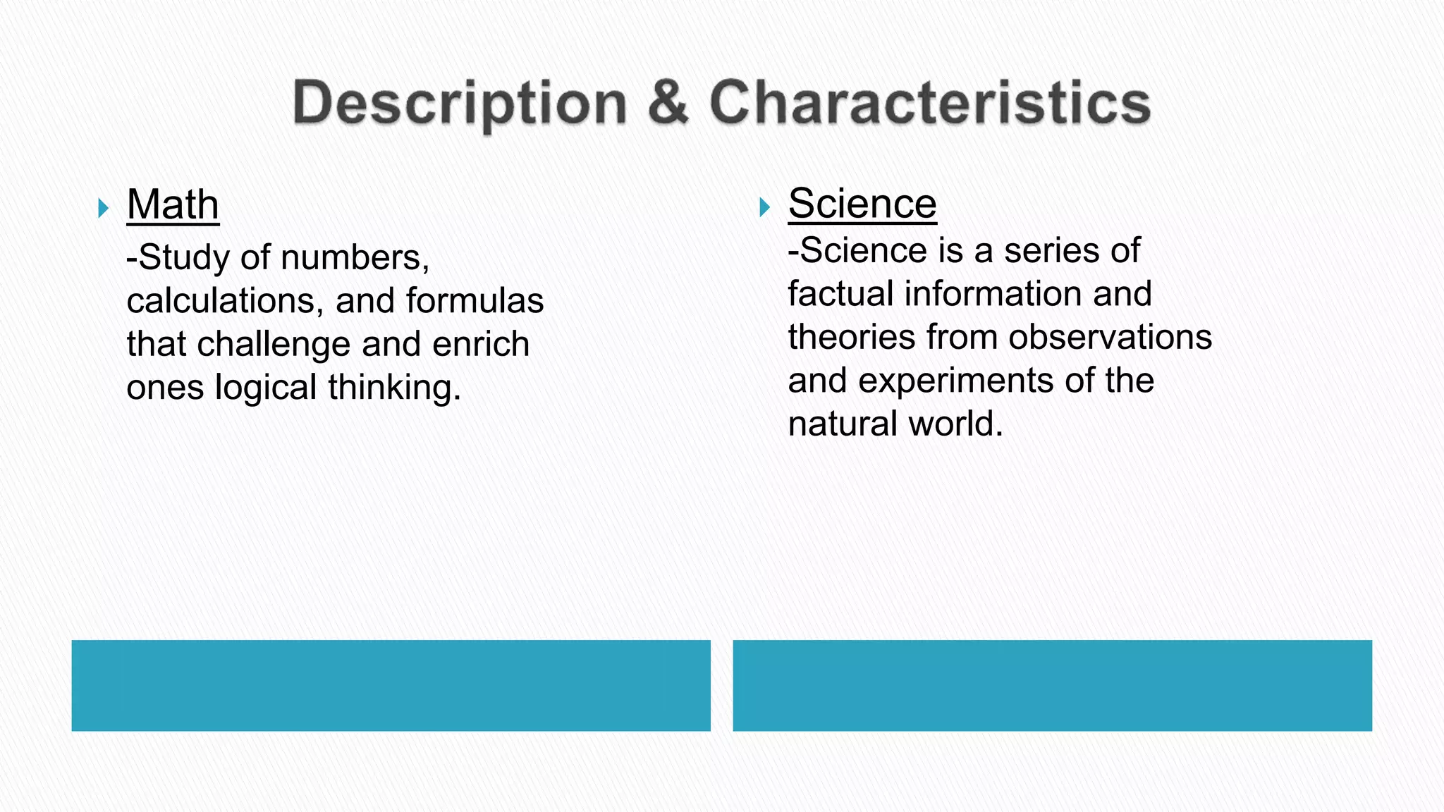 Math and science group presentation | PPTX