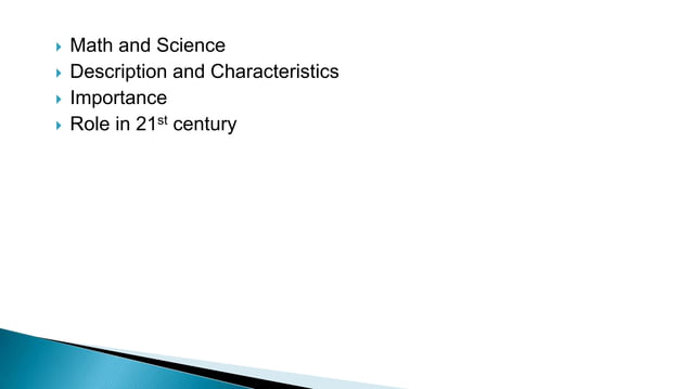 Math and science group presentation | PPT