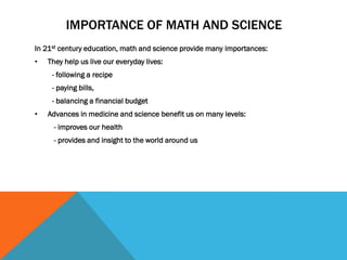 Math and science pp | PDF