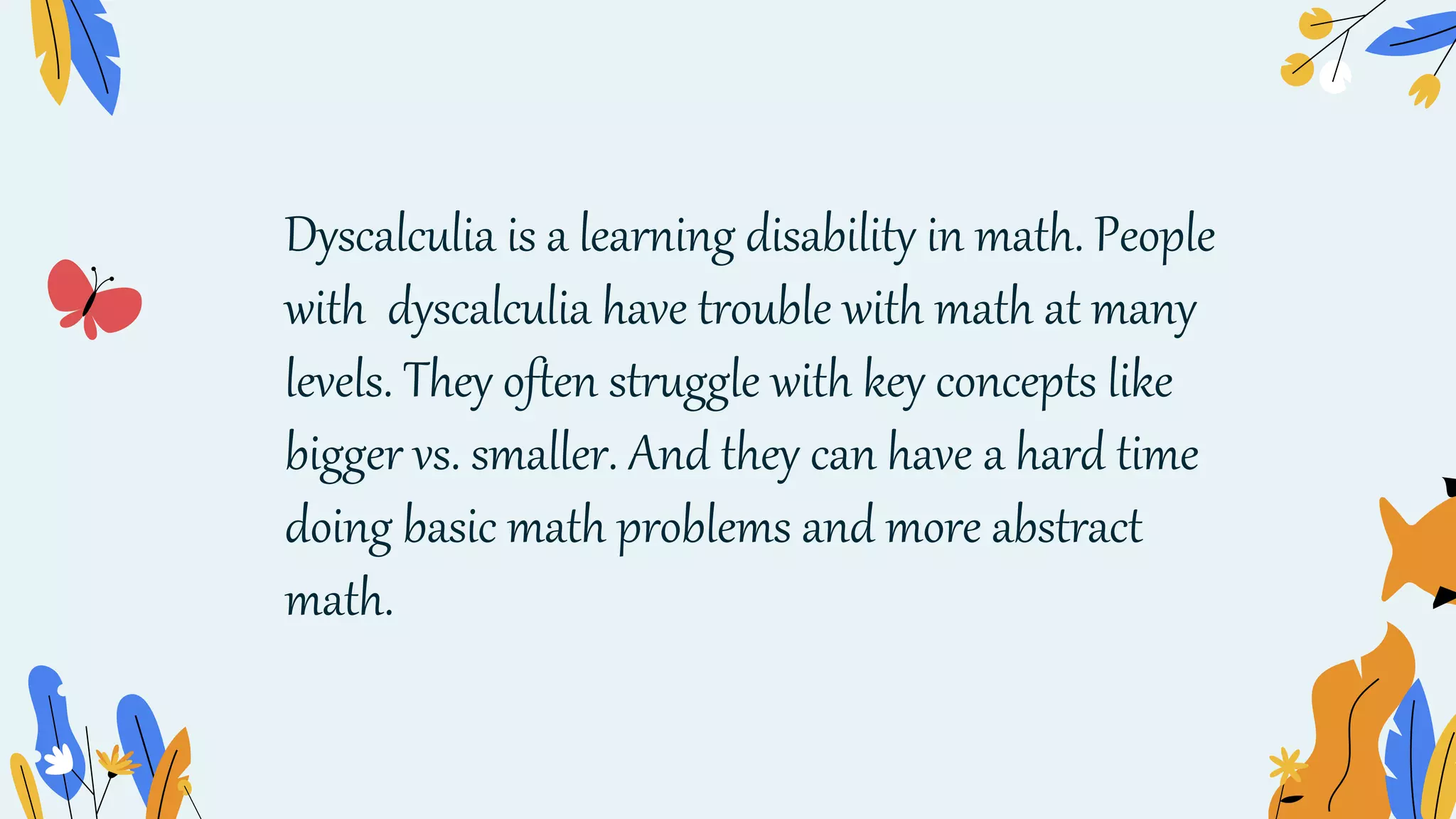 Math anxiety and Dyscalculia.pptx
