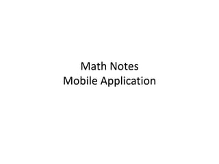 Math app | PPTX