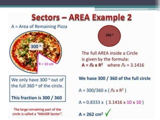 Math arcs and sectors | PPTX