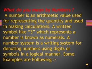 Math - Numbers in Nature and classs.pptx