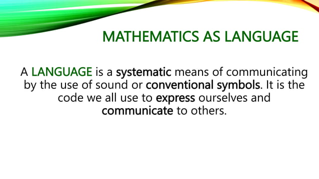 Math in the modern world math as a language.pptx
