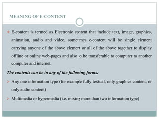 Script writing for e-content | PPTX