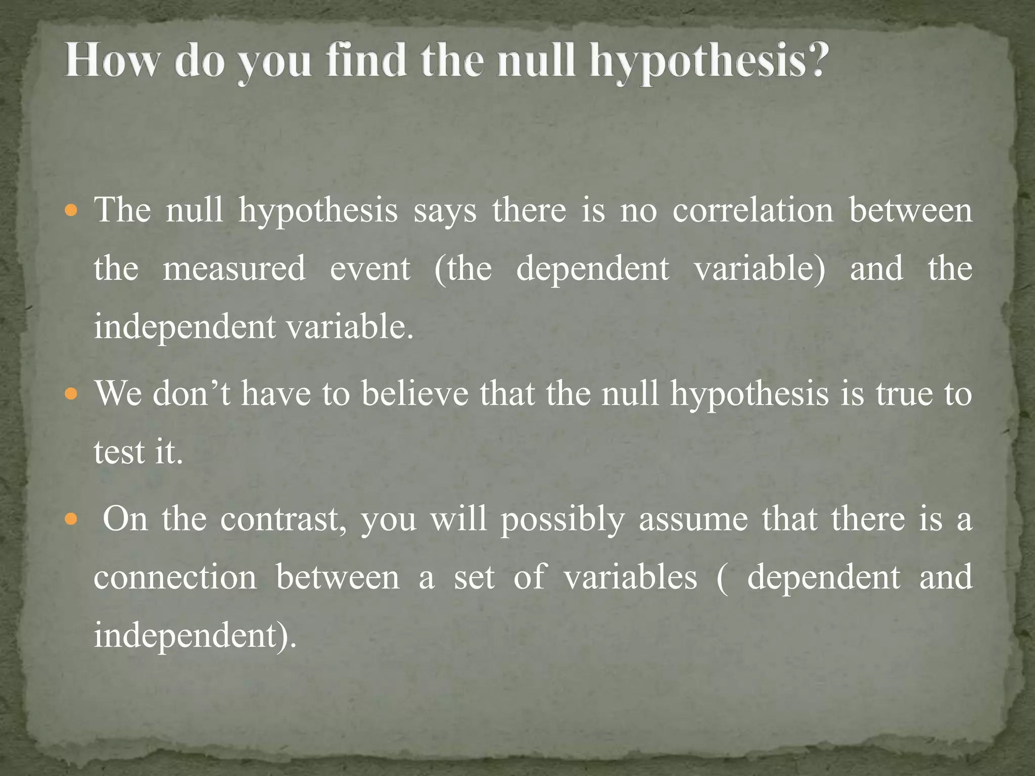 HYPOTHESIS | PPTX | Physics | Science