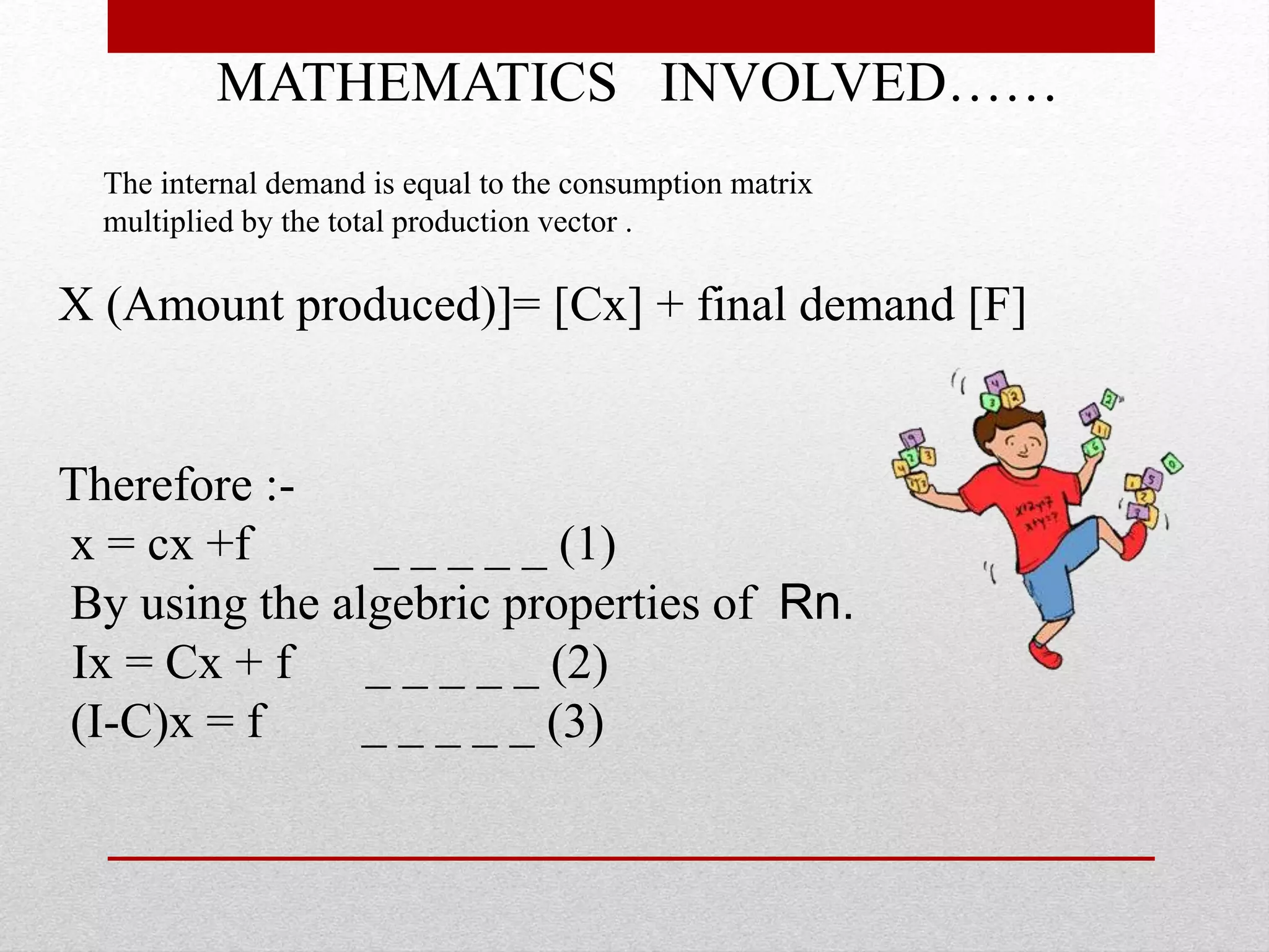 APPLICATION OF LINEAR ALGEBRA IN ECONOMICS | PPTX