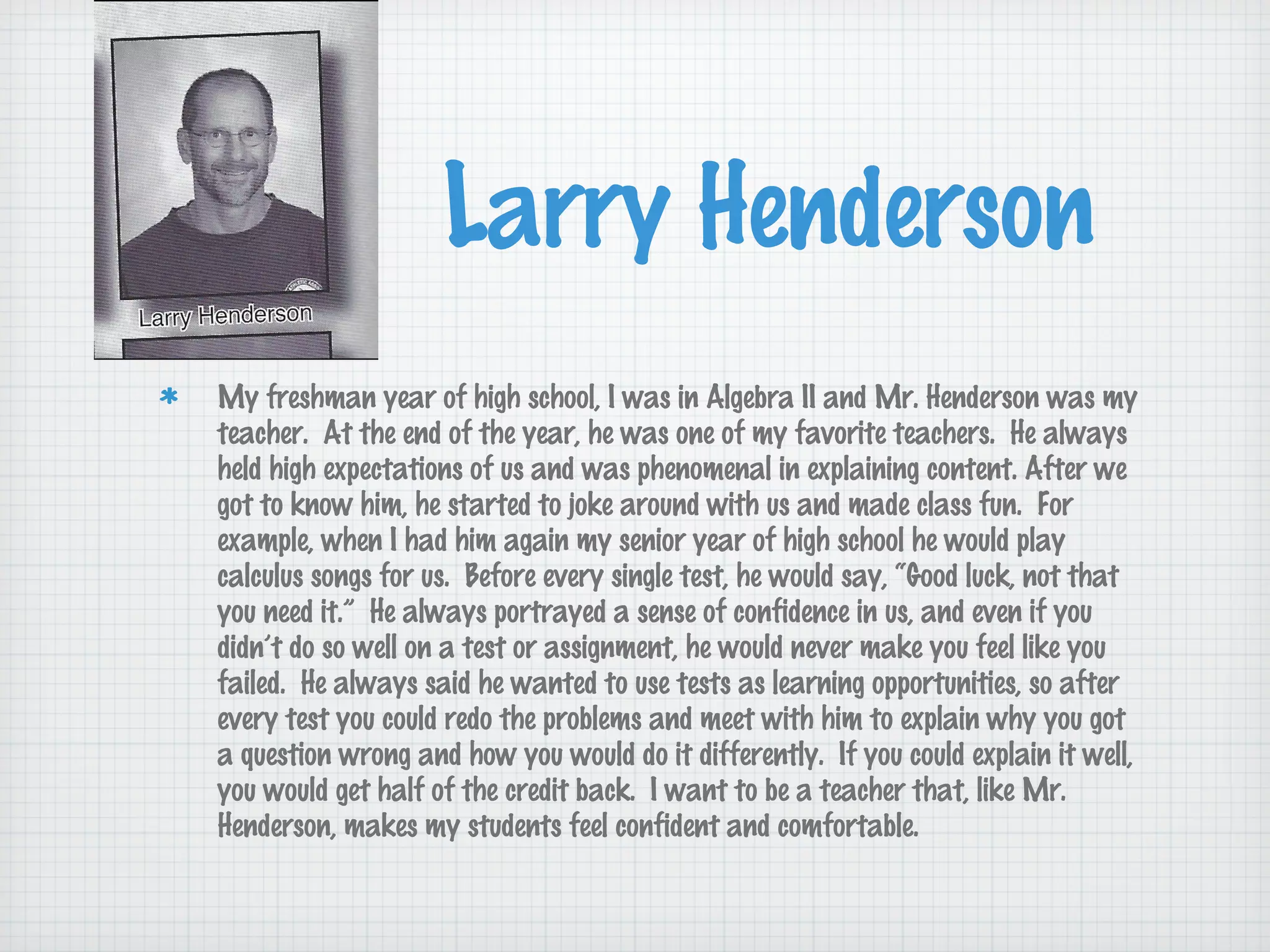 Math Autobiography | PPT