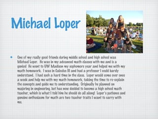 Math Autobiography | PPT