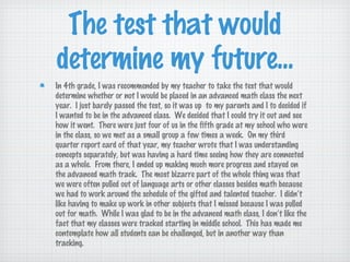 Math Autobiography | PPT