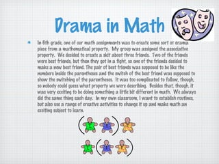 Math Autobiography | PPT