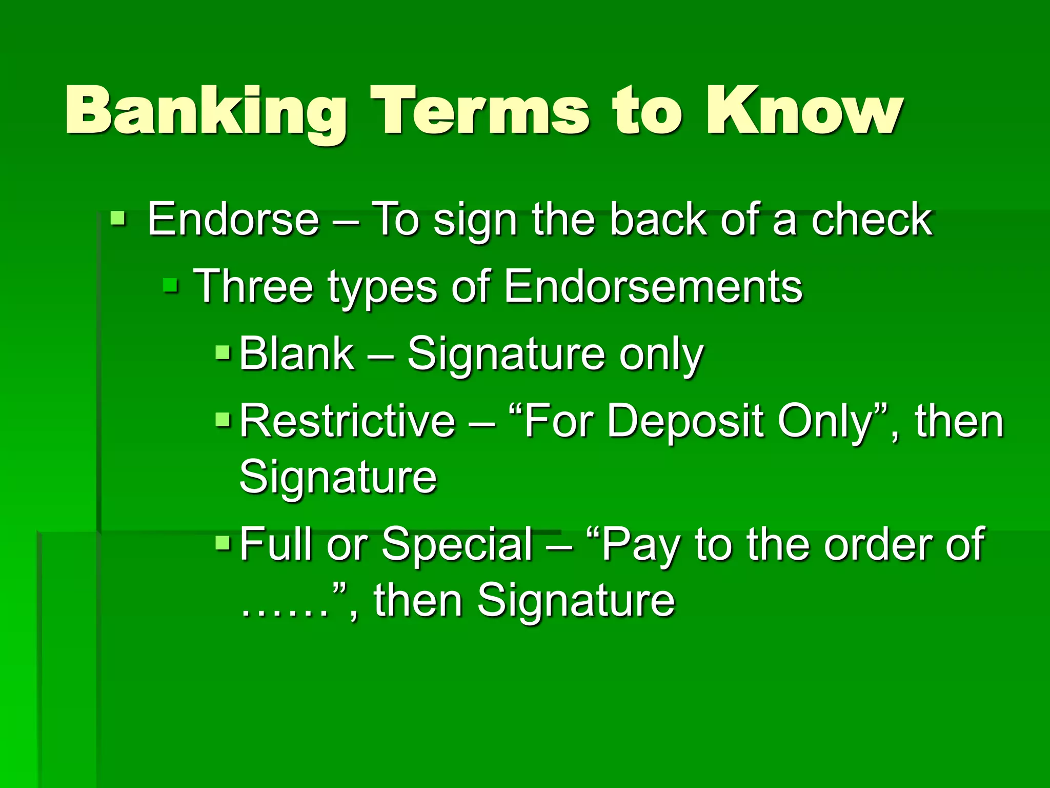 Math, Banking, and Credit Unit.ppt